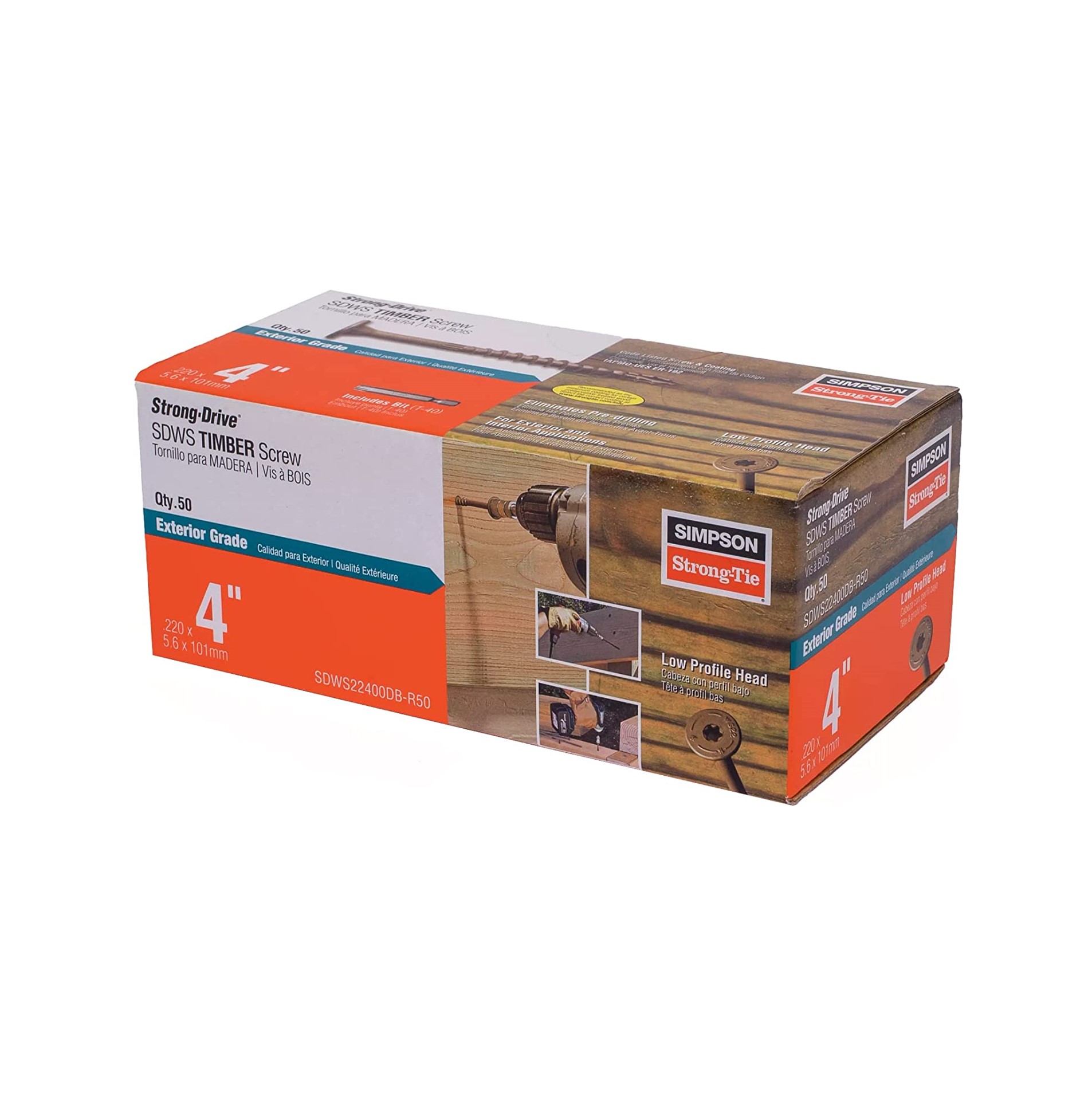 4" Simpson Timber Screw Low Profile Head - Weldesign Hardware