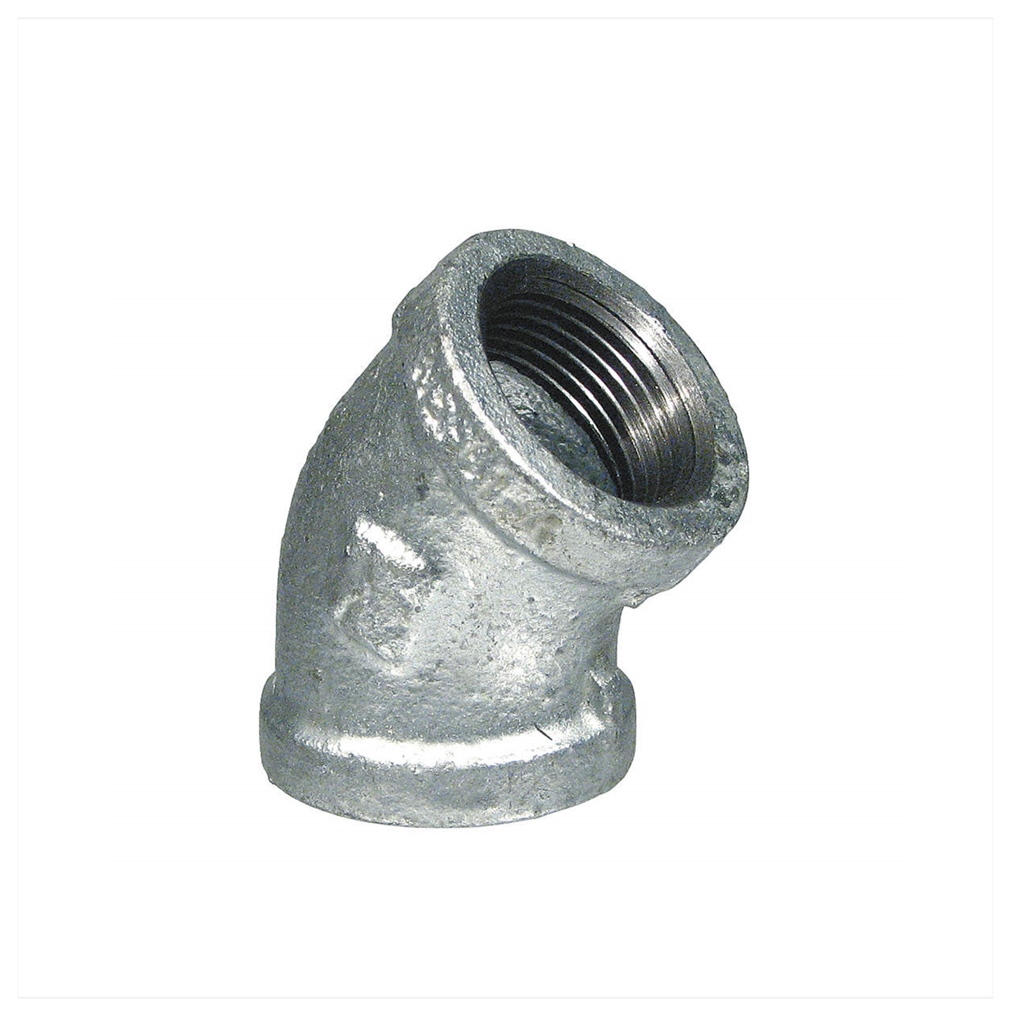 1/2" Galvanized Elbow 45˚ 2410005 - Weldesign Hardware