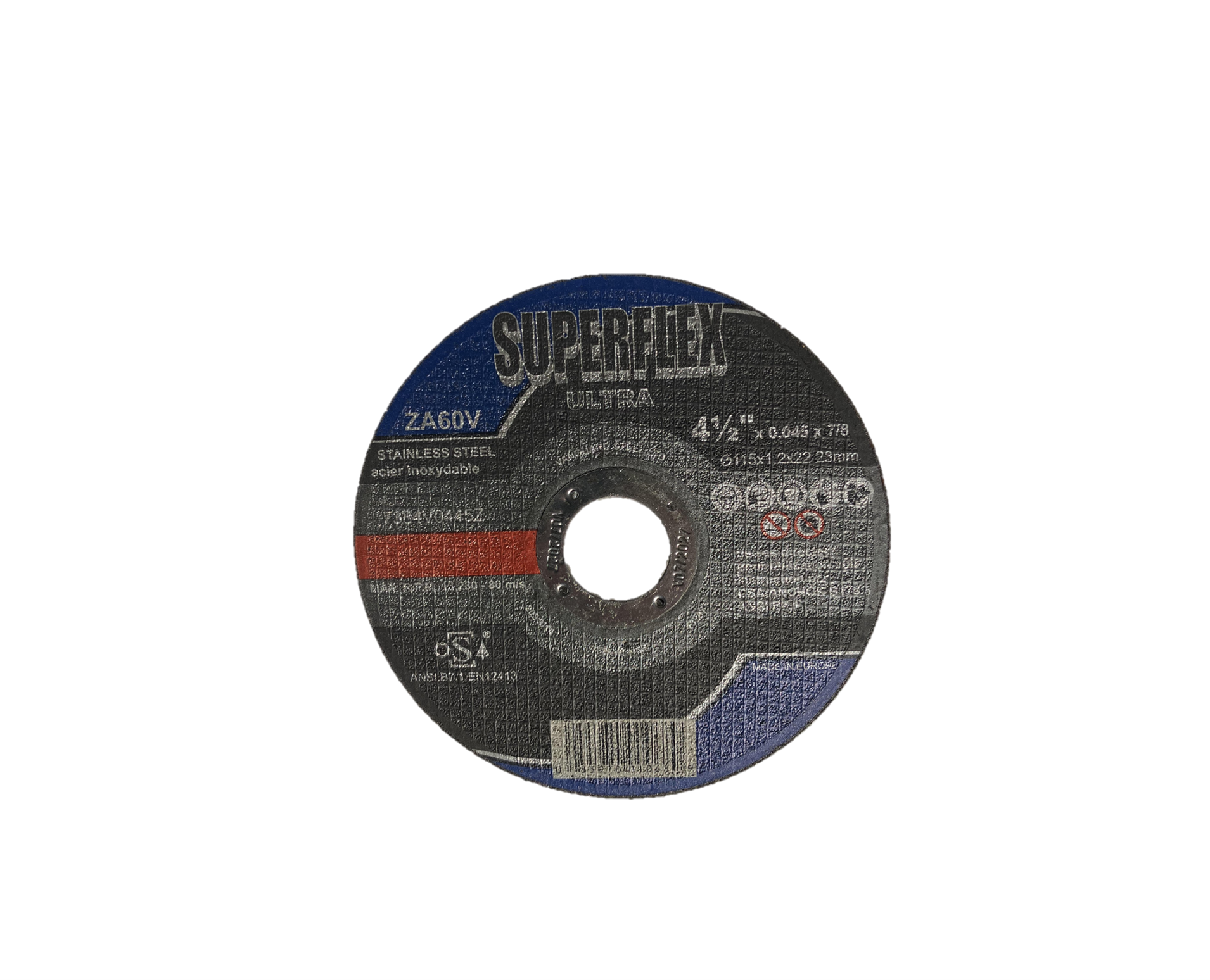Superflex Abrasives 4-1/2 x 0.045 x 7/8" Cutting Disc Ultra - Weldesign ...