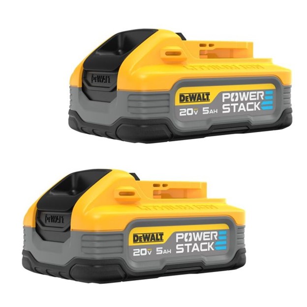 DeWalt 20V Max Powerstack Compact 5ah Batteries 2 Pack DCBP5202